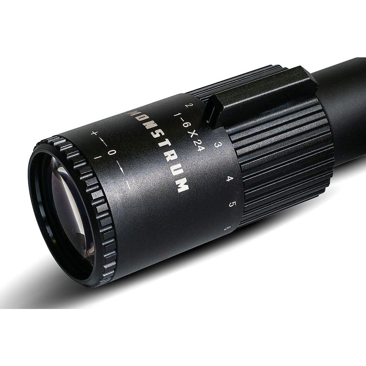 Monstrum Alpha Series 1-6x24 First Focal Plane FFP Rifle Scope with MOA Reticle | ZR302 Quick Release Scope Mount | Bundle