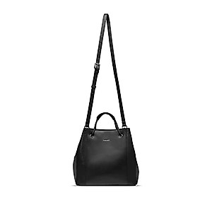 Pixie Mood Kamila 10 x 10.5 Vegan Leather Tote Bag, Black