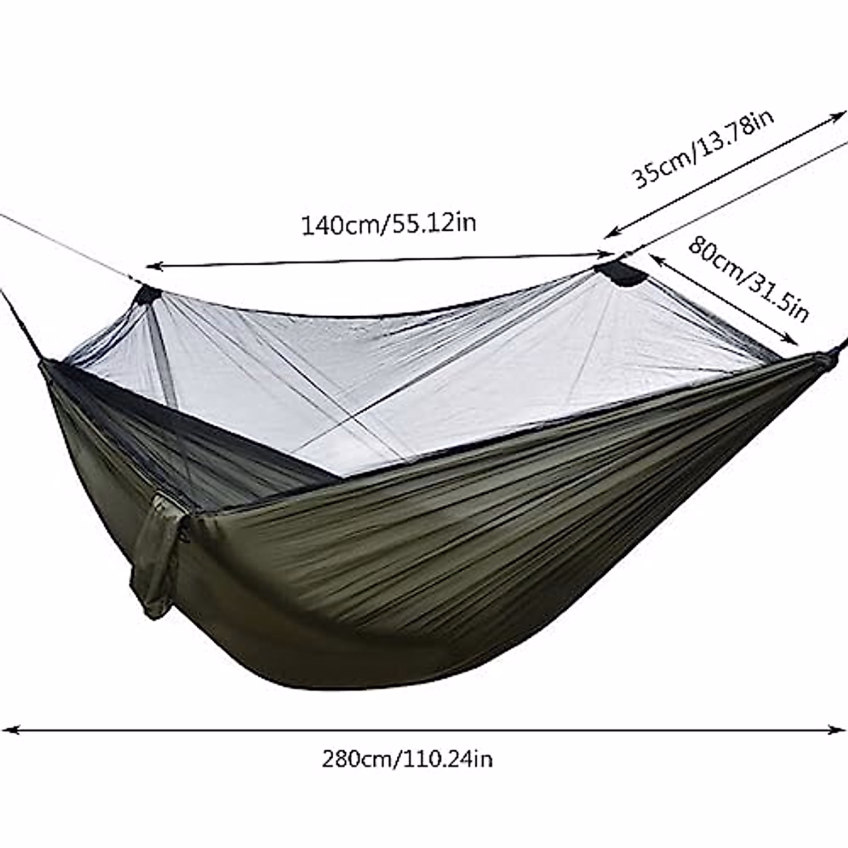 USYFAKGH Automatic Quick Opening Pole Outdoor Net Removable Outdoor Anti Rolled Over Nylon Cloth Camping Hiking Backpack 45l (Green, One Size)