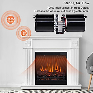 910-157/P Fireplace Blower Motor for Regency Wood Stove, Osburn, Nordica, Valley Comfort, Rotom and Fasco, 910-157/P Regency Blower Motor Fan Replacement Parts for Rotom R7-RB167, HI300, I2100M.