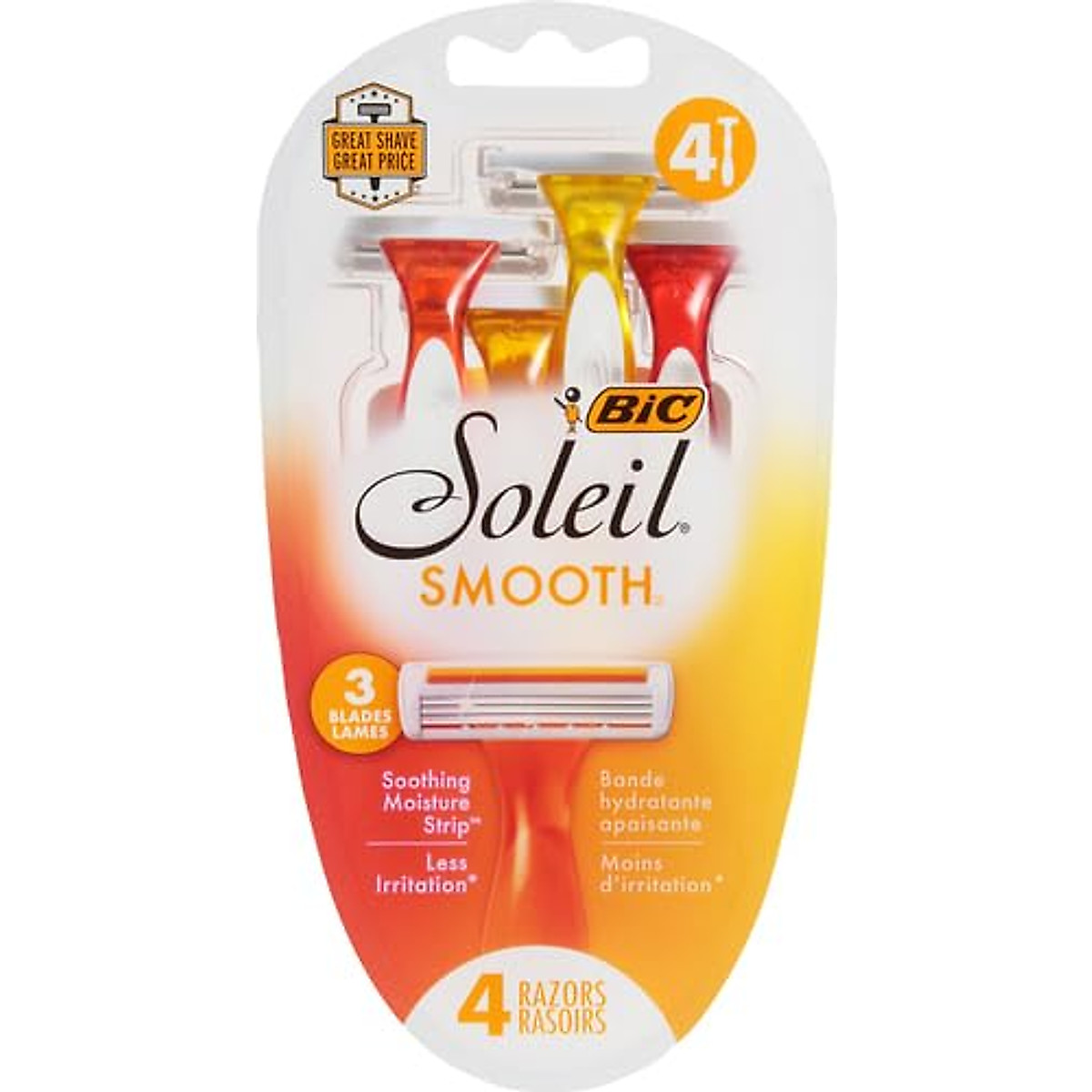 Bic Soleil for Women Sensitive Skin - 4 ct