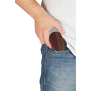 FunisFun Engagement Ring Box, Ring Bearer Box for Two Rings, Small Wooden Ring Box for Proposal/Wedding/Ceremony/Birthday/Gift, the Witness of Love (Walnut)