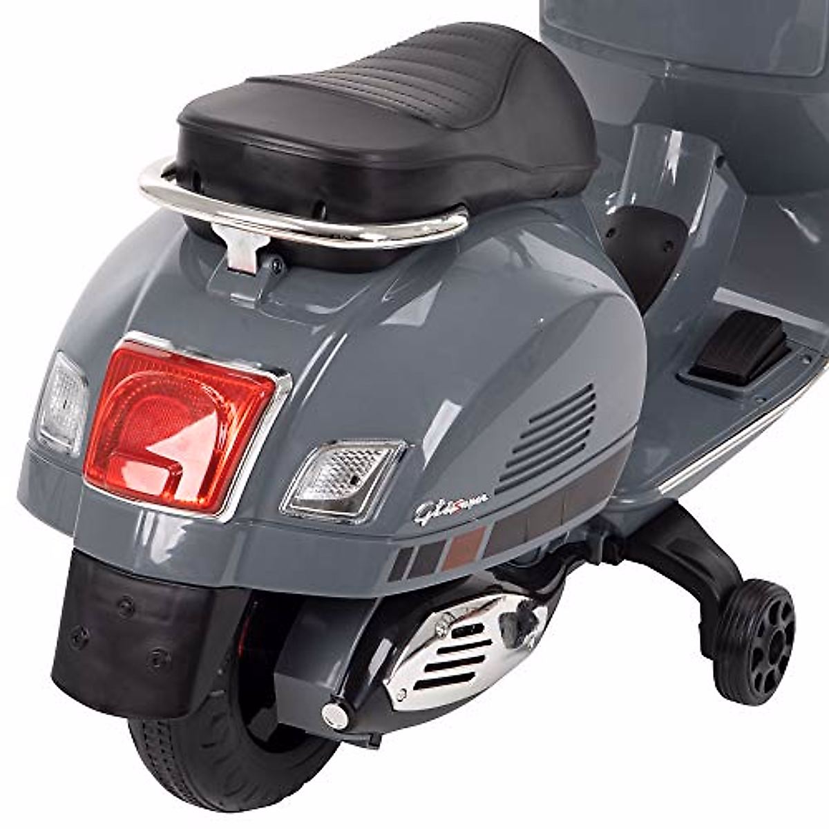 Huffy Kids Battery 6V Ride-On Vespa Scooter Grey