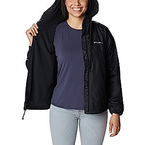 Columbia Women's Flash Challenger Lined Windbreaker, Black, Small
