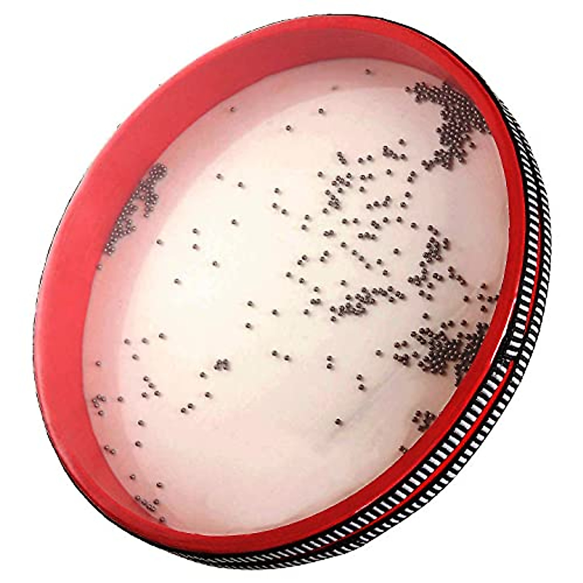 ZIQI 2 PCS 10" and 7" Ocean Drums, Wave Bead Ocean Drum Musical Instrument Percussion (Red & Blue) For Ocean Sound Effect, Sea Sound Drum for Family game, Gift ideas, Relax, Soothing emotion