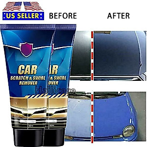 Auto Car Paint Scratch Repair Remover Agent,Car Paint Restorer,Repair Scratches, Water Spots,Wax Coating Maintenance Accessories,Car Scratch & Swirl Remover (2pcs)