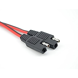 WMYCONGCONG 3 PCS SAE Y Splitter Adapter Cable SAE to SAE DC Power Automotive Extension Cable Quick Disconnect Plug + 3 PCS 2 Pin SAE Quick Disconnect Plug 18AWG 300mm