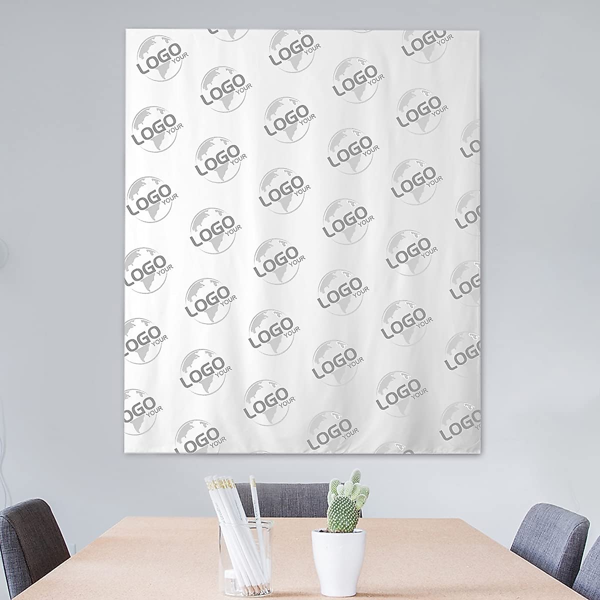 ASSIALL Custom Step and Repeat Logo Business Event Backdrop Customized Video Call Conference Tradeshows Birthday Background Personalized Party Reception Banner Photo Studio Props (60"Wx100"H)