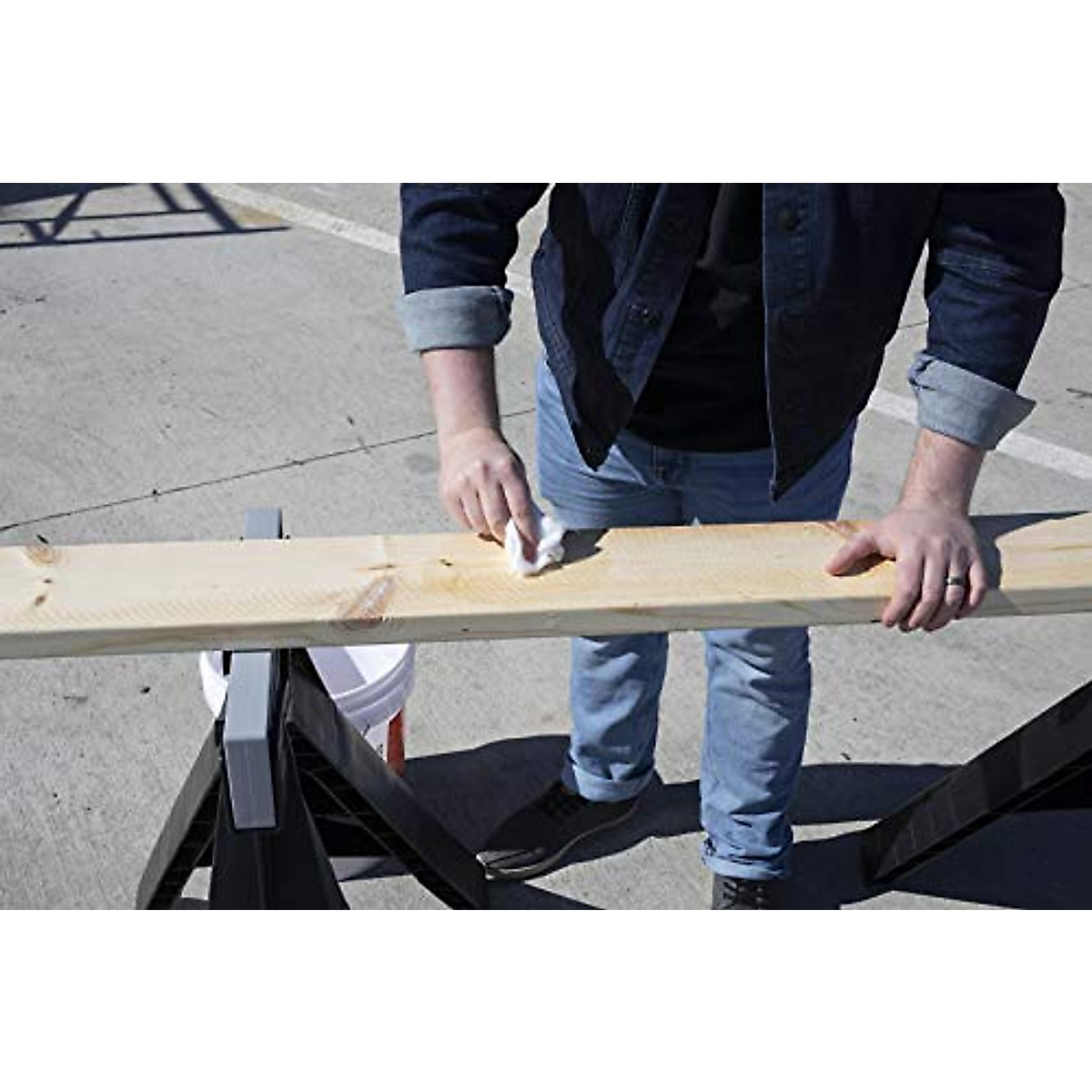 Eco Wood Treatment EWT5 5 US Gallon, Long Lasting, Silvery Patina | Semi-Transparent (1 Pack), 640 Fl Oz (Pack of 1), 18927 Millilitre