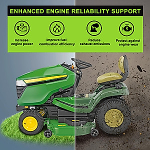 Harbot D125 MIU14395 Air Filter for John Deere D100 D105 D125 D130 D140 D110 E140 E130 E100 E120 LA145 LA135 Z255 Z235 X330 Lawn Tractor with Tune Up Kit (Two Cylinder Engine)