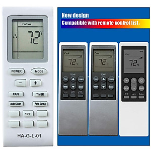 YING RAY HA-G-L-01 Replacement for LG Portable Air Conditioner Remote Control LP0818WNR LP1018WNR LP1218WNR
