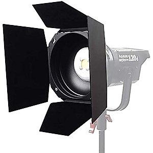 Aputure Barndoors with Bowens Mount, Durable Metal Build, 4-Leaf Velvet Fabric, Honeycomb & Magnetic Gel Holder for Aputure 120D Mark 2, Aputure 120D, Aputure 300D