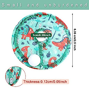 24 Pack Cotton Pads for Feeding Support, Feeding Pads Supplies G Shape Pads Button Covers for Feeding Care (Dinosaur)