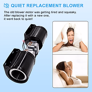 Replacement Blower Motor for Lopi Freedom Bay & Freedom II & Answer & Revere, Avalon Olympic 1190 Wood Stove Insert, 99000137 99000123 99000190 99000126 99000128 99000133 Blower Fan (Left + Right)