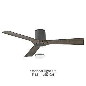 Modern Forms Aviator 54in 1-Light Ceiling Fan LED Light Kit 3000K in Graphite