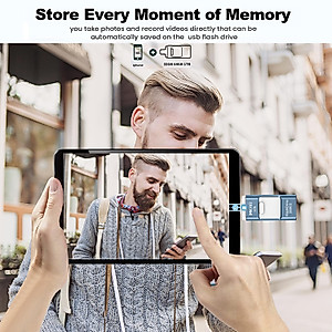 IMKAR 1TB Photo Stick for iPhone Flash Drive, iPhone Memory Stick Thumb Drives USB Stick External Storage Compatible with iPhone/iPad/Android/PC (Blue)