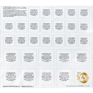 Shabby Fabrics Pocket Prayer Quilt Panel (White)
