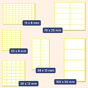 200 Pack, 4" x 2", Labels Stickers for Storage Bins - Matte White