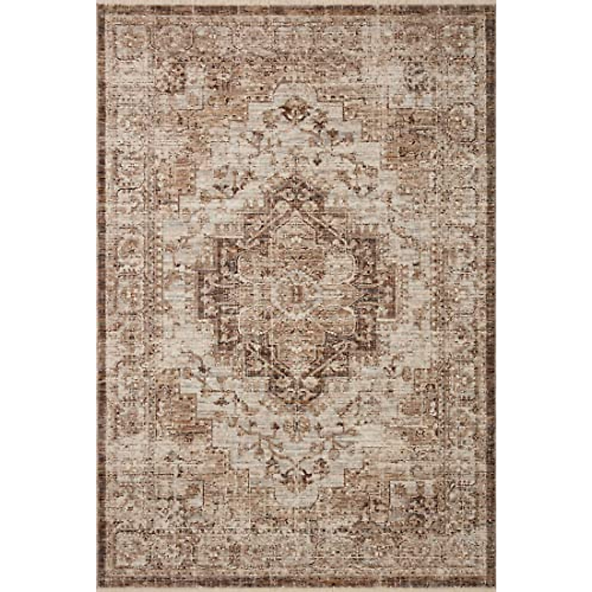 Loloi II Sorrento Collection SOR-03 Mocha/Multi 6'-7" x 9'-10" Area Rug