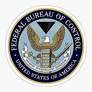 Pack of 2 3" Stickers - of Control Government Bureau Video Federal Fbc Organization Paranormal Game Sticker Graphic - Die Cut Sticker, High Resolution Top Grade Vinyl
