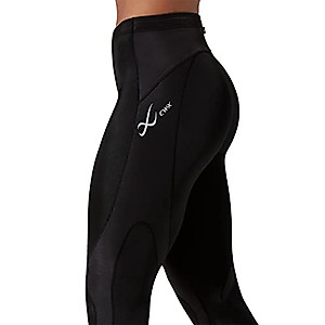 CW-X Women's Mid Rise 3/4 Capri Stabilyx Compression Legging Tights, Black, Small