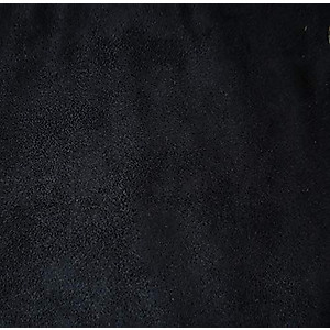 Mybecca Microsuede Black Suede Fabric Upholstery Drapery Furniture Cover & General Use Fabric 58/60" Width Fabric Sold Per Yard (Cut Separately by 1 Yard via Prime)