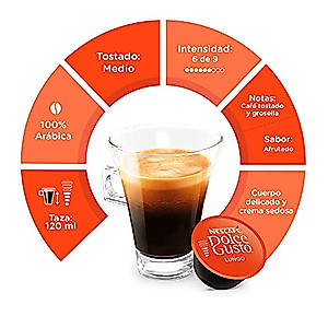 Nescafe Dolce Gusto, Caffe Lungo, 16 Count (Pack of 3)