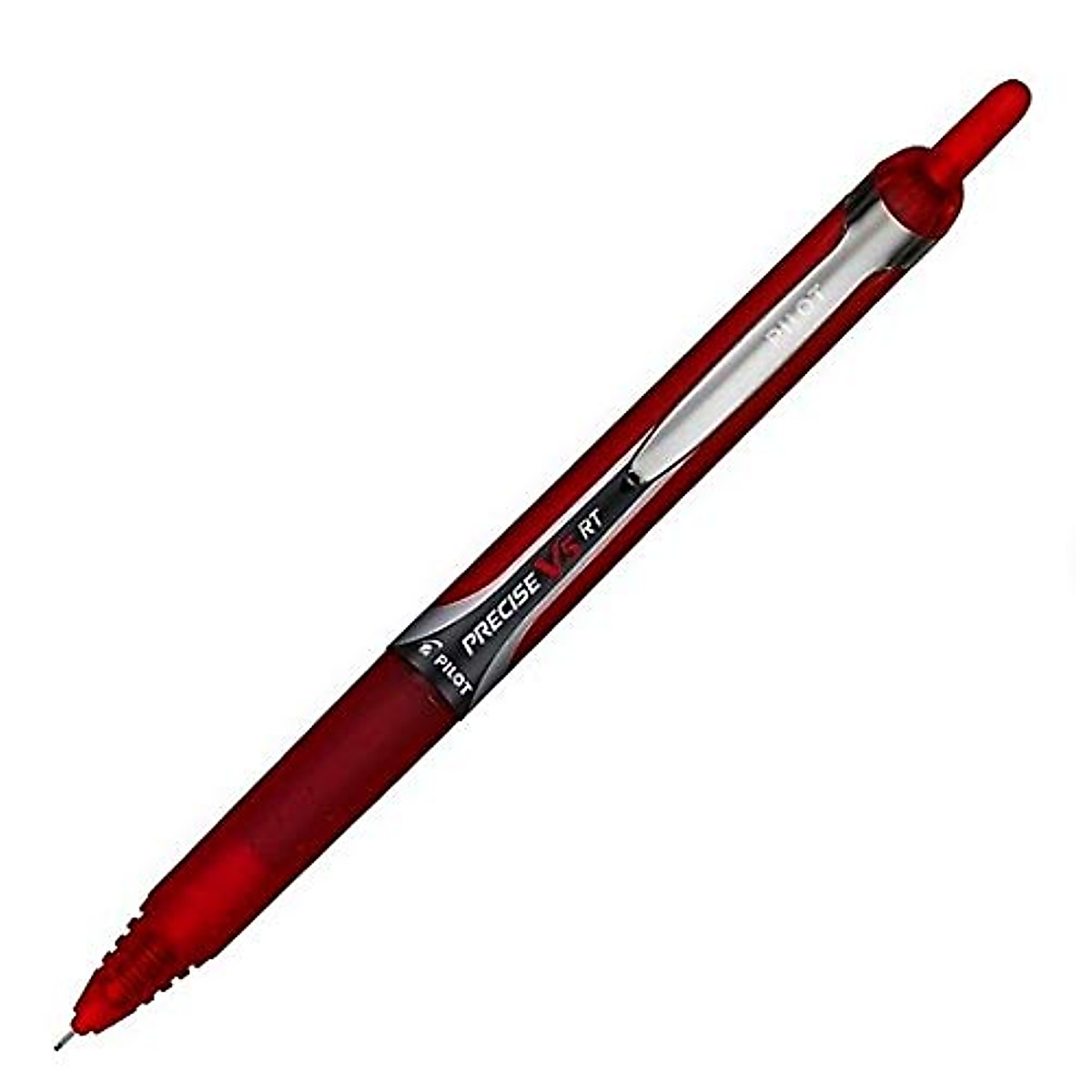 PILOT Precise V5 RT Refillable & Retractable Liquid Ink Rolling Ball Pens, Extra Fine Point (0.5mm) Burgundy Ink, 12-Pack (15137)