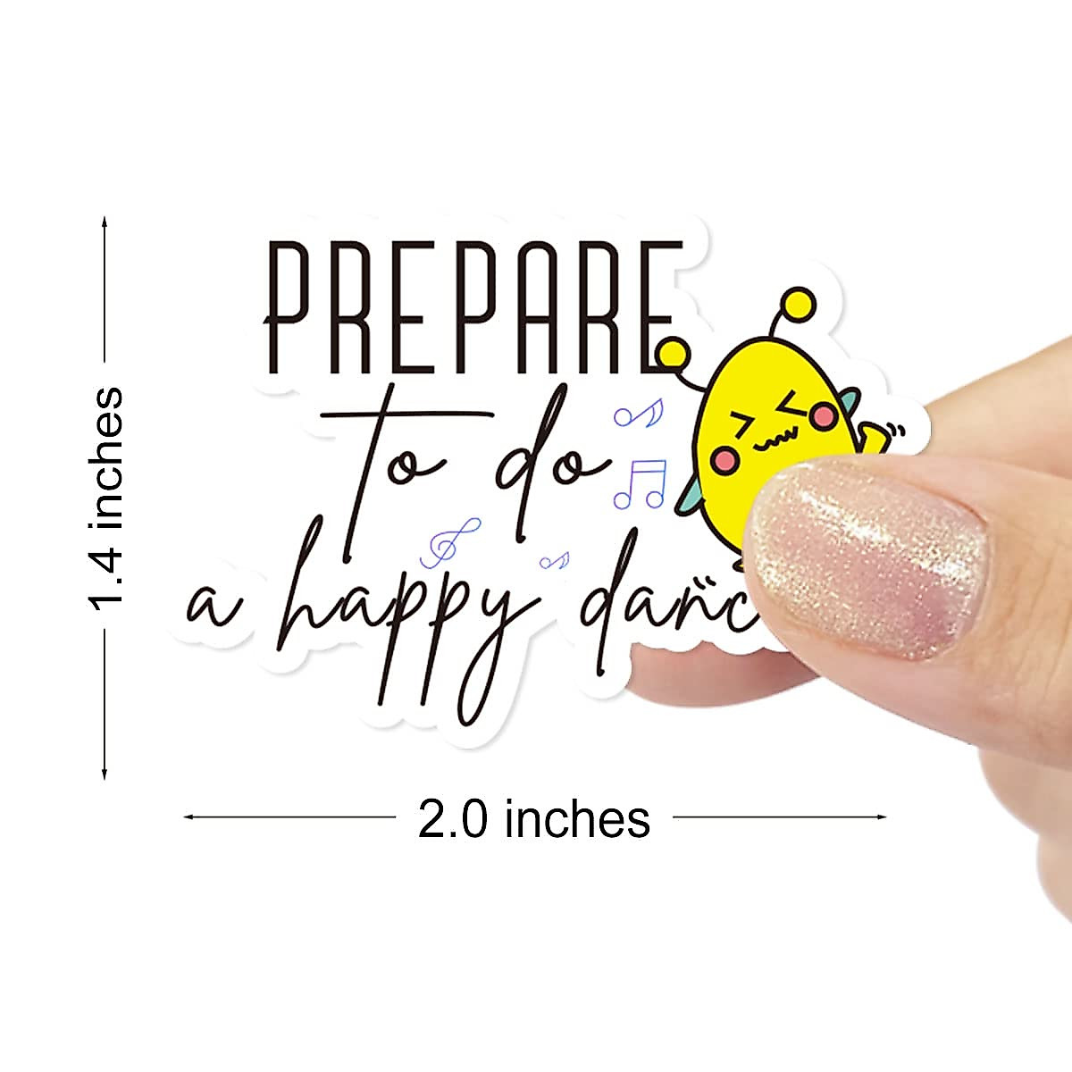 Prepare to Do A Happy Dance Stickers,Thank You Stickers,Handmade Stickers,Small Shop Stickers,Envelopes Stickers for Small Business, Online Retailers,Handmade Goods,500 Labels Per Roll