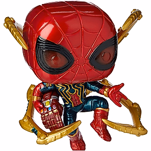 Funko POP Marvel: Avengers Endgame - Iron Spider with Nano Gauntlet Pop! Vinyl Figure (Bundled with Compatible Pop Box Protector Case), Multicolored, 3.75 inches