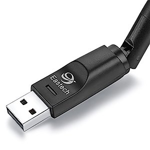 EASTECH Wireless WiFi USB Dongle Stick Adapter RT5370 150Mbps for MAG 254 250 255 270 275 IPTV Set-Top Box, Jynxbox, Linkbox, Raspberry Pi, Pc Laptops Desktop, for Win7, Win8, Mac OS, Linux