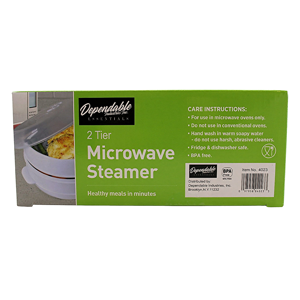 2 Tier Microwave Steamer Healthy Cooking Quick Fast Vegetables No Oil Needed! Cooks Up To 2 Dishes At One Time