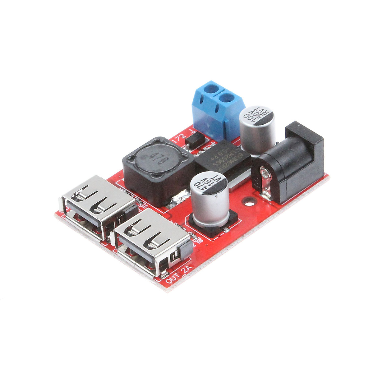 NOYITO 5V 3A Dual USB Power Supply Module DC12V 24V 36V 6-40V Buck to 5V Dual USB Output Charger Regulators