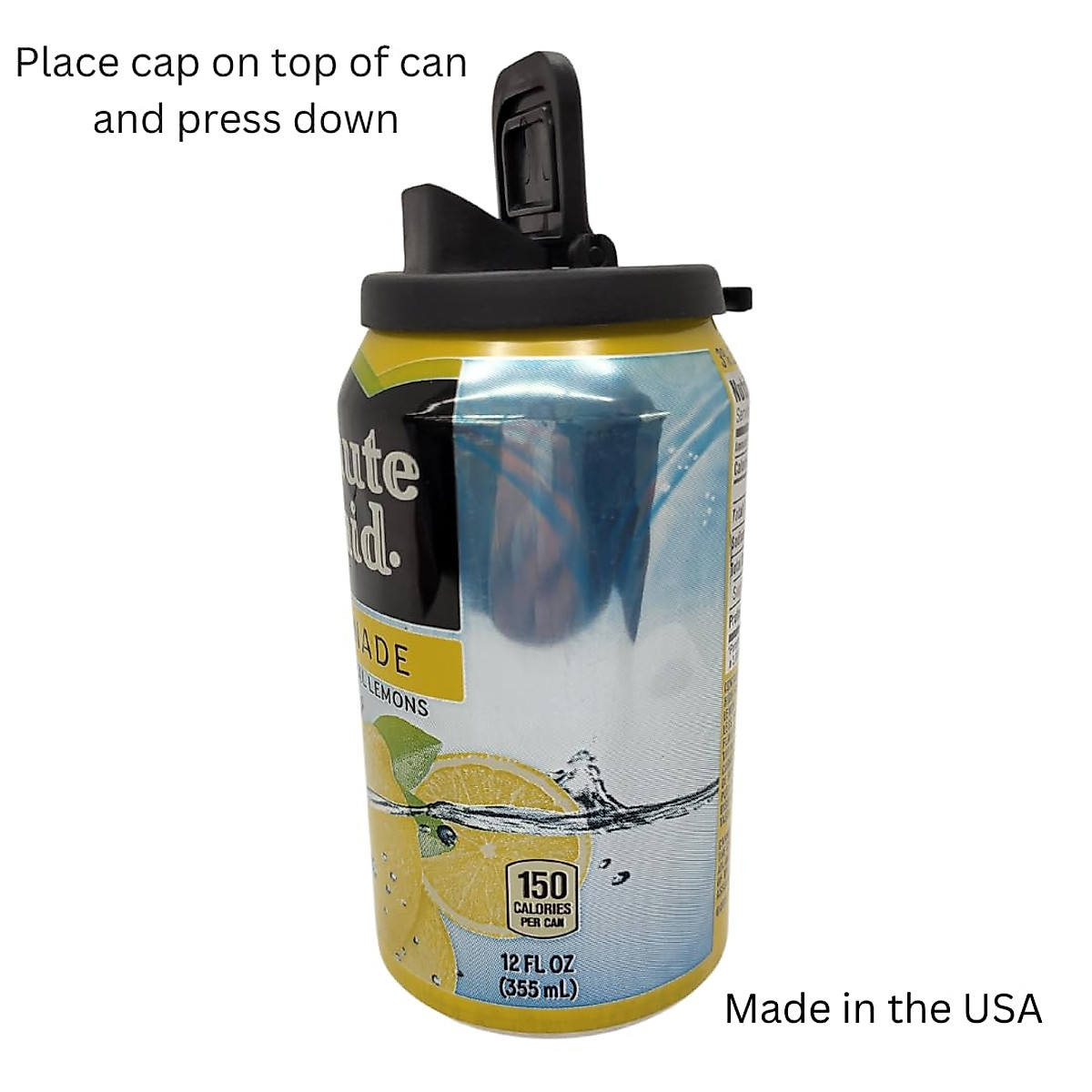 Beverage Buddee Can Cover - Best Can Cover For Standard Size Soda/Beer/Energy Drink Cans - Made In The USA - BPA-PCB Free - 4 pack (Black)