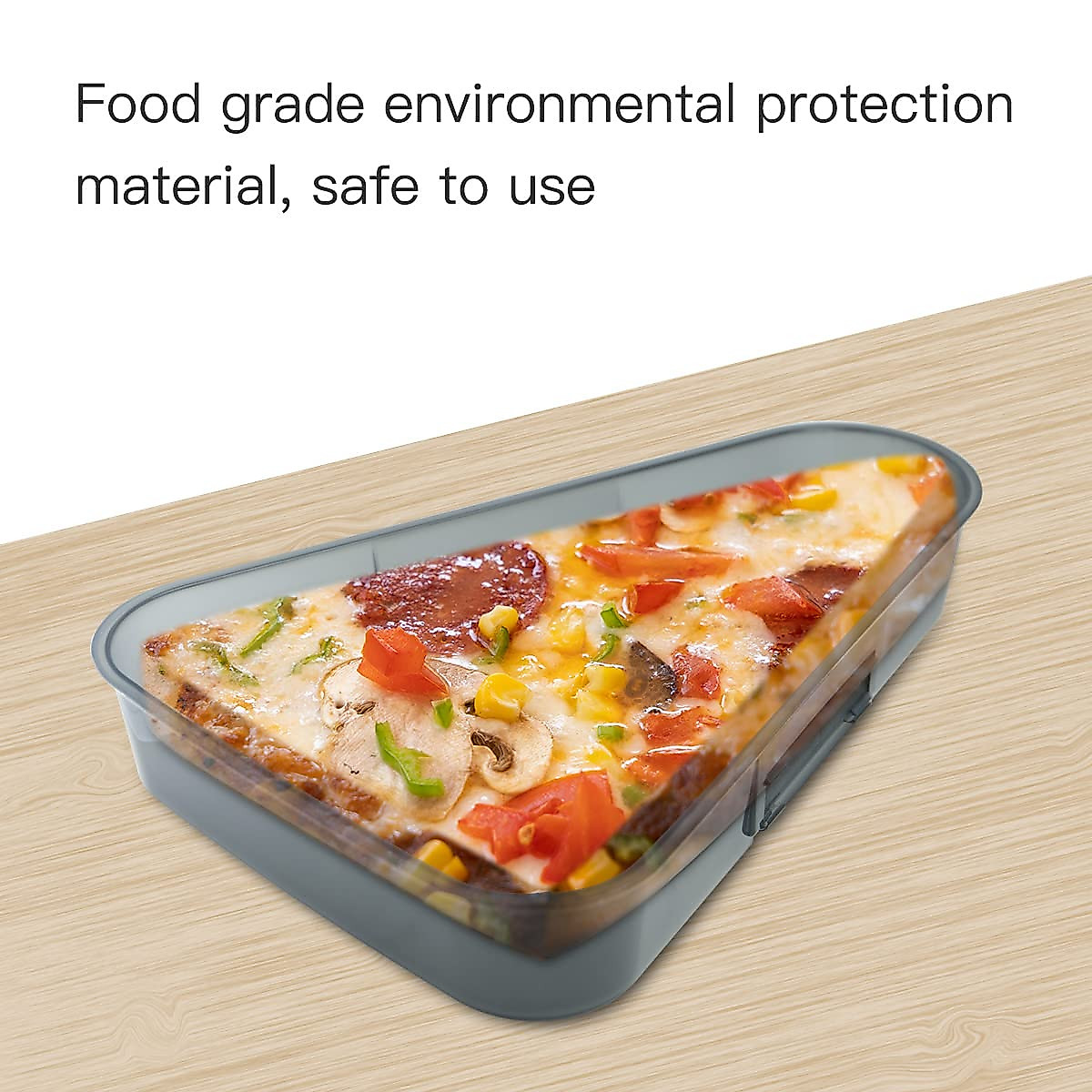 AimiDream Pizza Storage Container, 3-in-1 Microwavable Pizza Box,Reusable Pizza Box with Lids to Leftover Organization and Space Saver