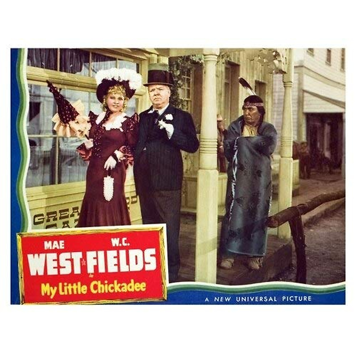 Posterazzi My Little Chickadee Mae West W.C. Fields George Moran 1940. Movie Masterprint Poster Print, (28 x 22)