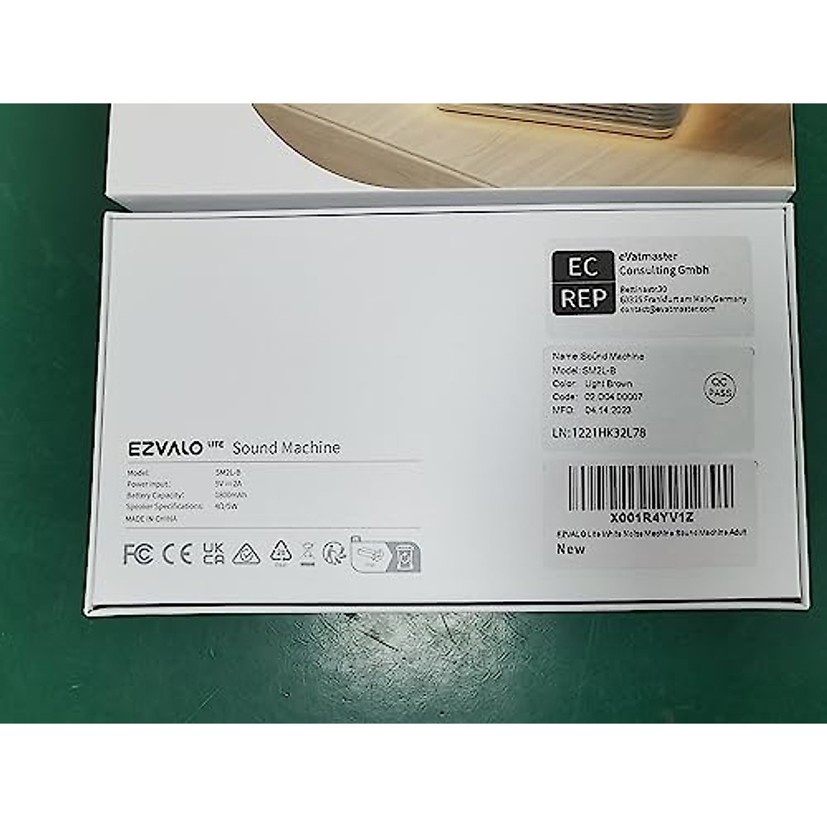 EZVALO White Noise Sleep Sound Machine, 255+ Mixer Options with Portable Speaker, Night Light, Sleep Timer, Breath Therapy, Headphone Jack White Noise Machine for Adults Sleeping Meditation with Light