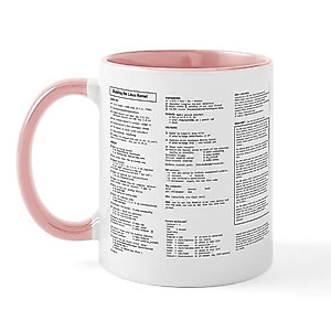 CafePress Tasse Linux Refcard Ceramic Coffee Mug, Tea Cup 11 oz