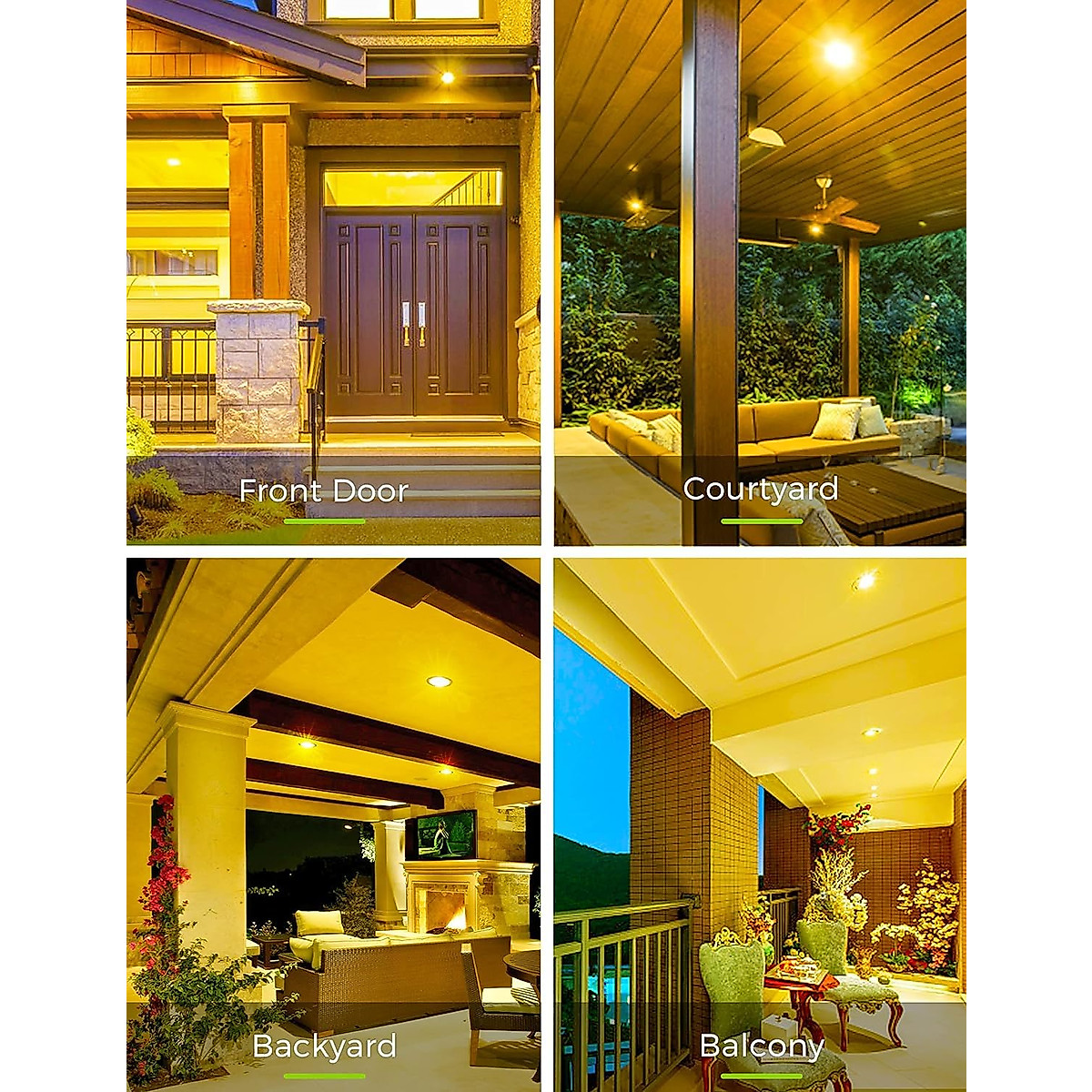 Familite LED Bug Light Bulbs, 1900K Yellow Outdoor PAR30 Flood Lights, Dusk to Dawn Auto On/Off Porch Lights, Waterproof, Replace up to 100W for Garage Hallway Yard Porch, 2 Pack (1900K Amber)