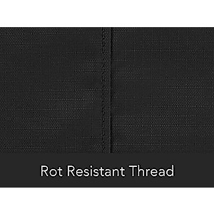 Covermates Chiminea Cover - Heavy-Duty Polyester, Weather Resistant, Drawcord Hem, Grill and Heating-Ripstop Black