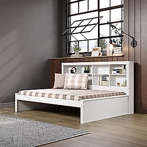 Donco Kids Full White Bookcase Daybed