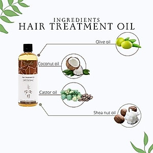 SIMELIM Hair Treatment Oil, Hair Oil for Black Women, Coily Hair Oil, blend of Coconut, Olive, Shea nut and Castor oils, Hair Oil for dry damaged hair and growth.