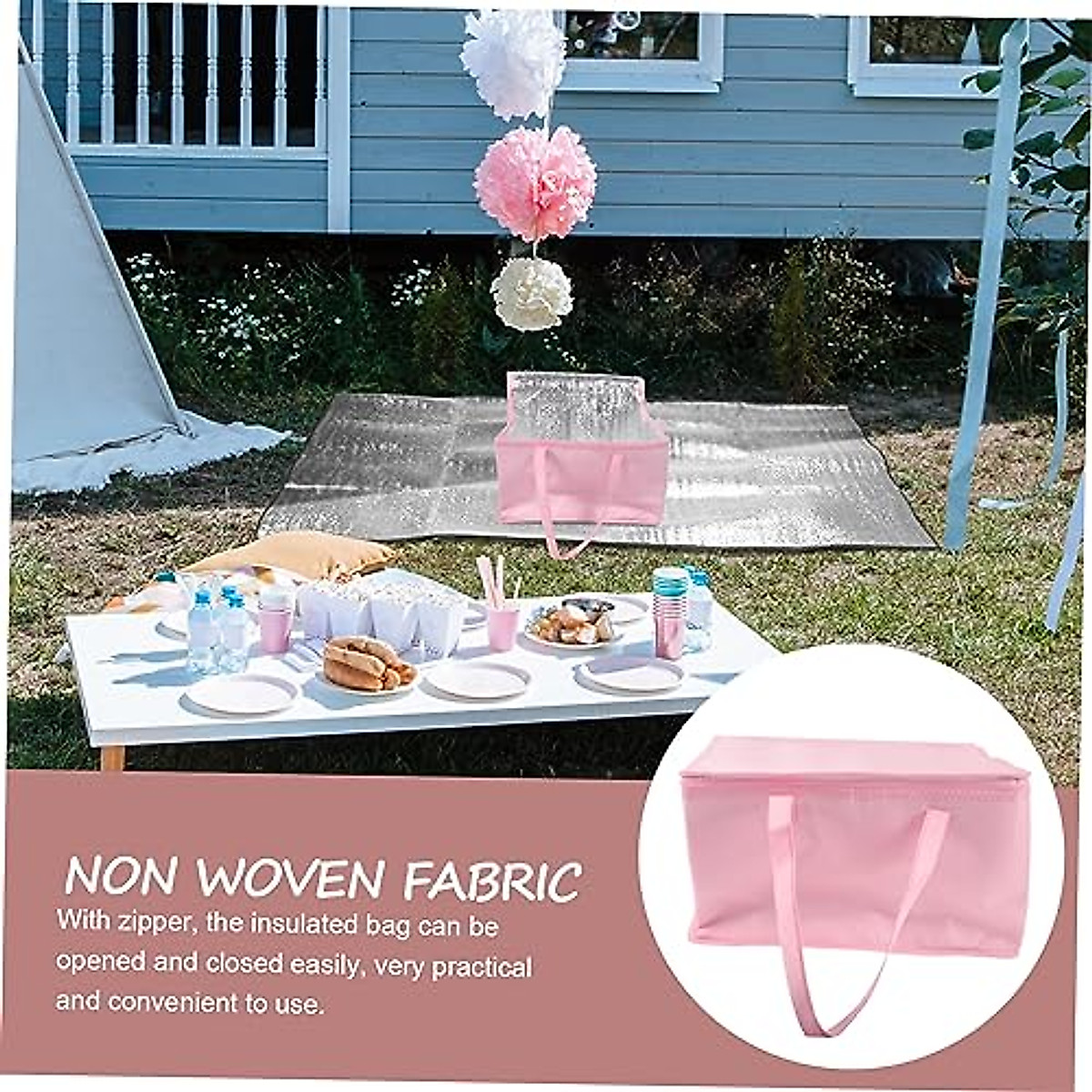 ULTECHNOVO Insulated Bag Packing cake insulation bag insulated cake bag insulated food bag insulated food bag catering bag bag for cake Non-woven bags groceries portable Catering Bag