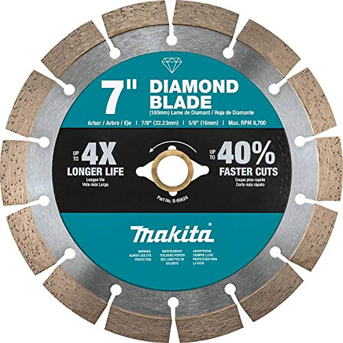 Makita B-69624 7" Diamond Blade, Segmented, General Purpose