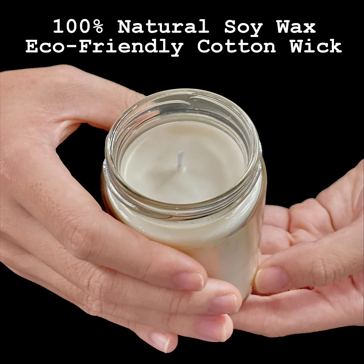 NHI Clothing Happy Birthday, Eucalyptus & Lavender Scented Soy Wax Candle for Home, 9oz Transparent Jar, Christmas Gifts for Women, Her, Teacher, Besties, Best Friend