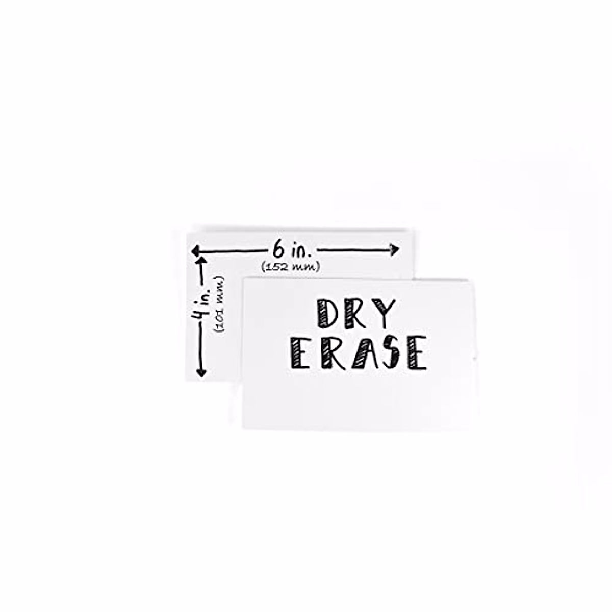 Large Dry Erase Index Cards – 40pcs Laminated Cards Blank w/Box – Reusable Dry Erase Note Cards for School, Work, Housework, to Do Lists – Practical Index Card Sheets – 4 x 6-inch