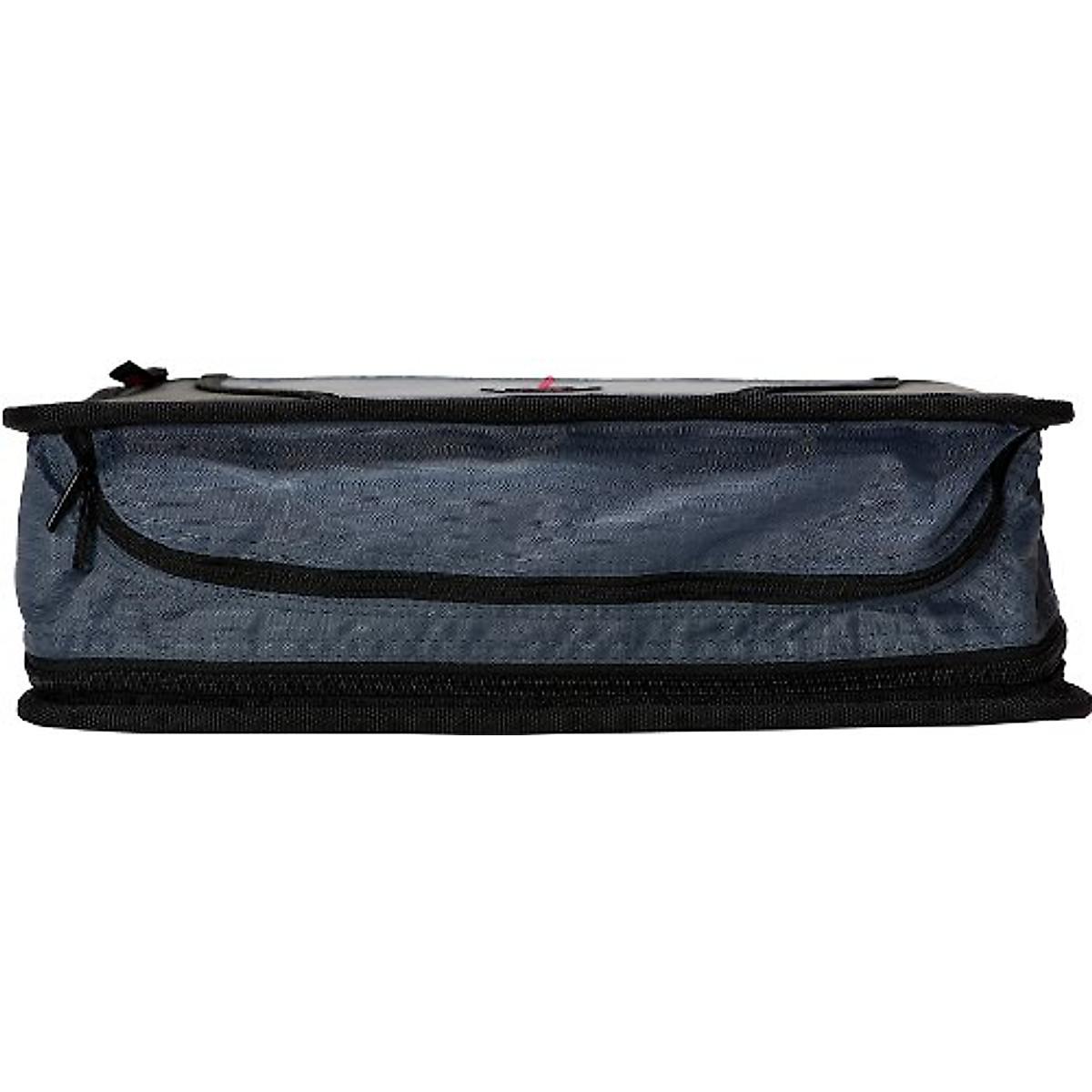 Case-it The Mighty Zip Tab Zipper Binder - 3 Inch O-Rings - 5 Color Tab Expanding File Folder - Multiple Pockets - 600 Sheet Capacity - Comes with Shoulder Strap - Purple D-146