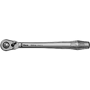 Wera 05004034001 8004 B Zyklop Metal Ratchet with Switch Lever and 3/8" Drive, 3/8 inch x 222.0 mm
