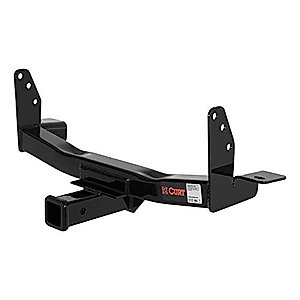 CURT 31023 2-Inch Front Receiver Hitch, Select Chevrolet Silverado, GMC Sierra 2500, 3500 HD, GLOSS BLACK POWDER COAT