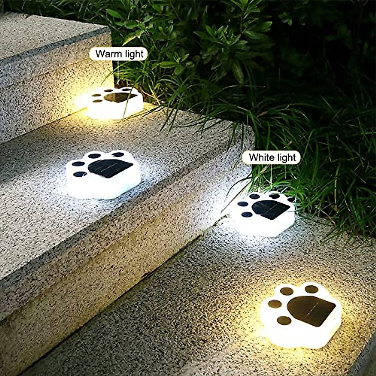 ZHURGN Solar Garden Lights Waterproof Outdoor Solar Lamp Home Garden Walkway Lighting Solar Deck Lights Balcony Patio Pathway Lighting (Color : 1pcs, Light Color : White)